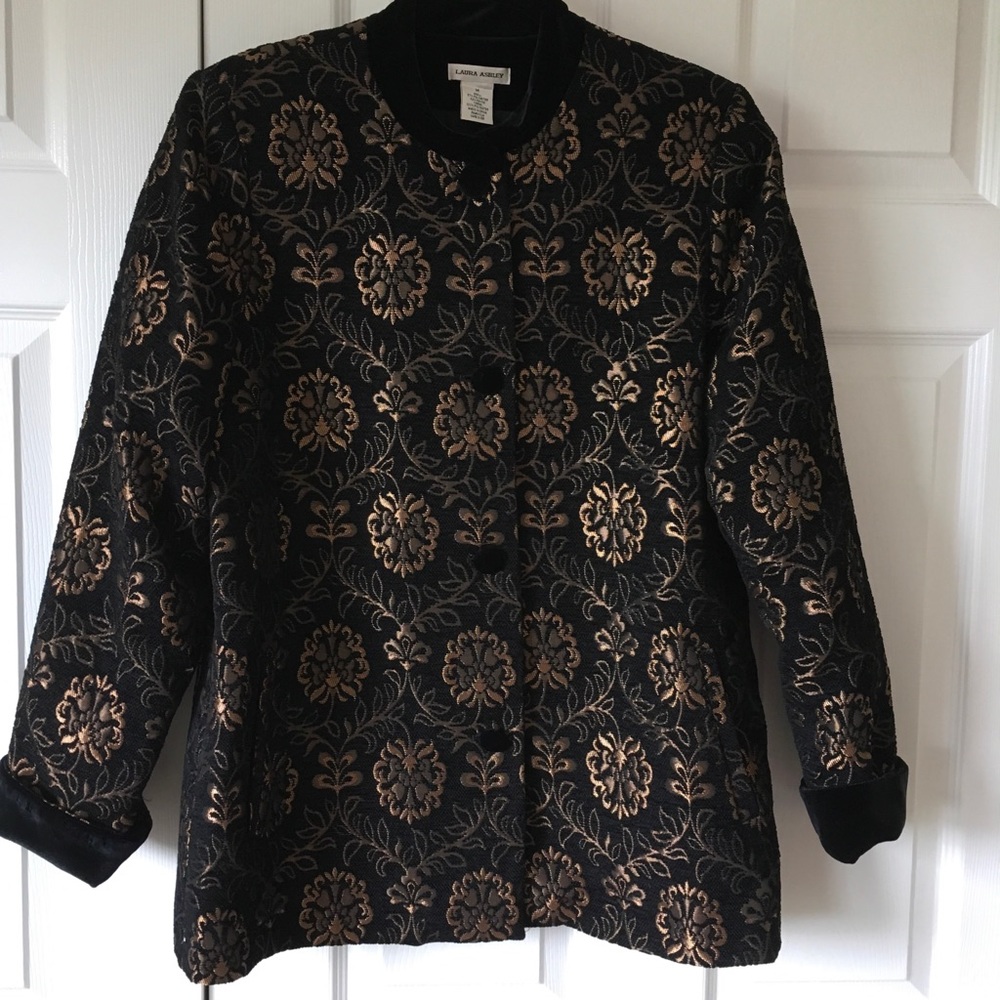 Laura Ashley Black And Gold Jacket - Gem